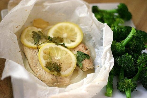 Fish in Parchment Paper (Fish en Papillote) - Perry's Plate