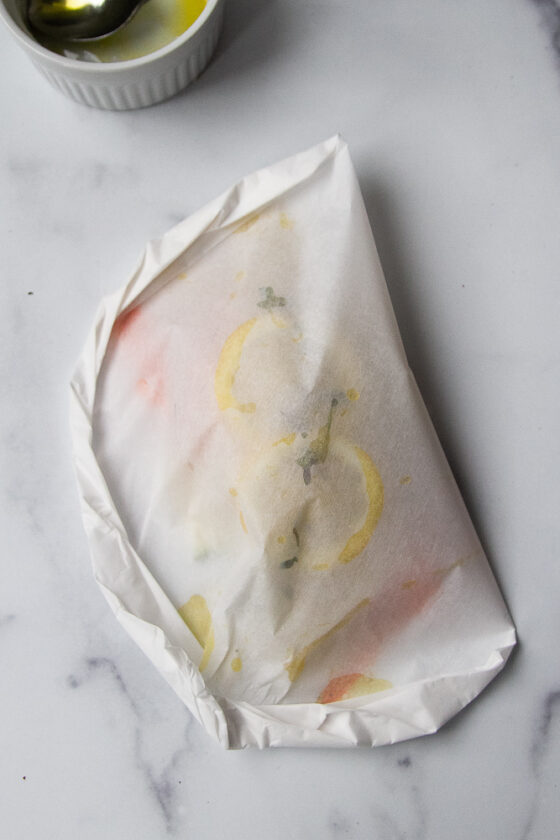 Fish in Parchment Paper (Fish en Papillote) - Perry's Plate