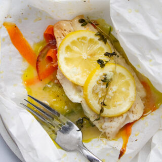 Fish in Parchment Paper (Fish en Papillote) - Perry's Plate