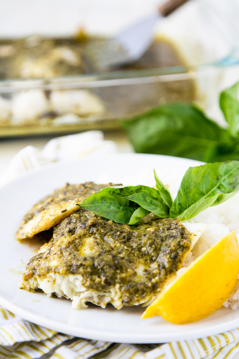 Baked Cod Fish Recipe (with Pesto) - Perry's Plate