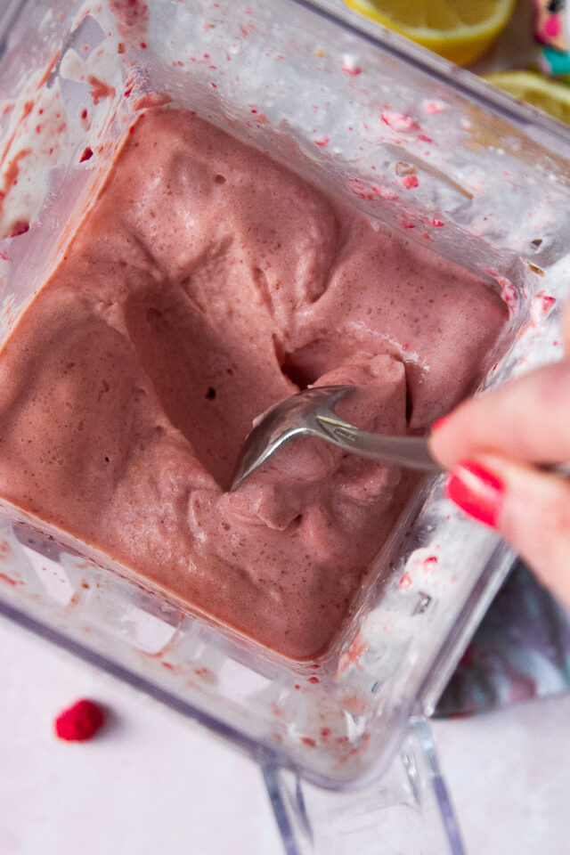 Raspberry Sorbet (In the Blender) - Perry's Plate