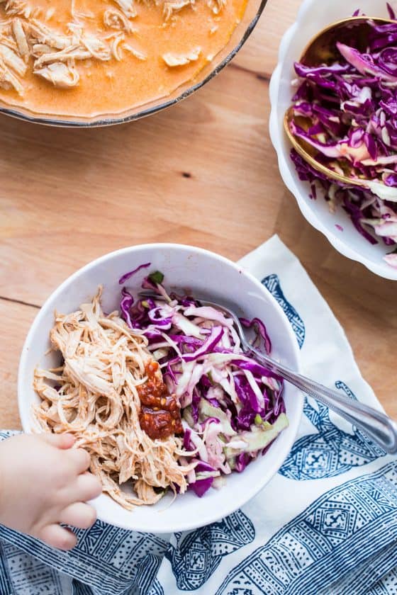Shredded Red Curry Chicken with Slaw (Instant Pot or Slow Cooker ...