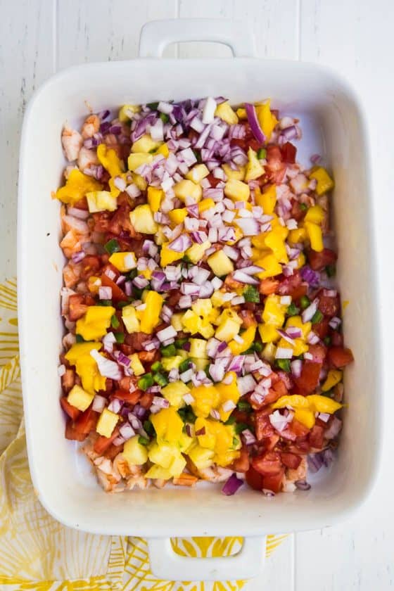 Shrimp Ceviche with Mango - Perry's Plate