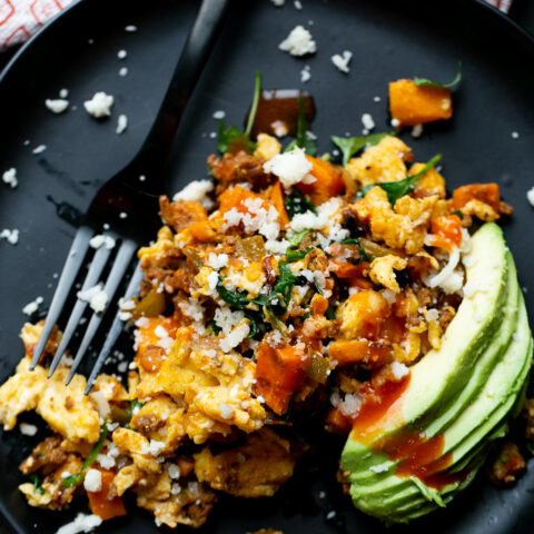 Sweet Potato Hash with Chorizo (Paleo) - Perry's Plate