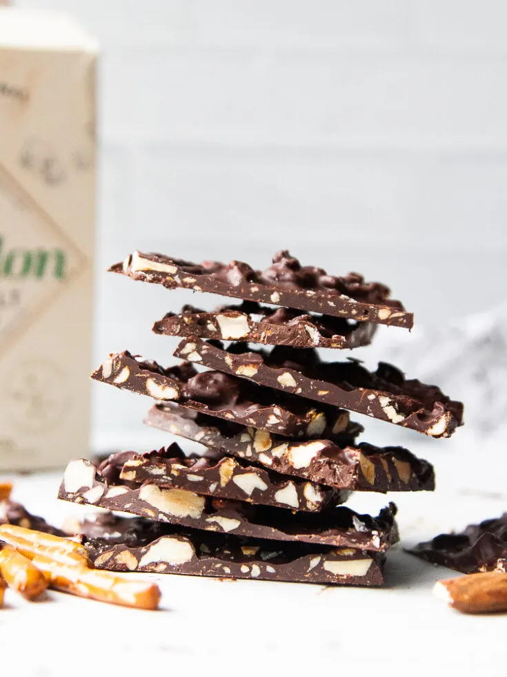 Dark Chocolate Almond Bark - Perry's Plate
