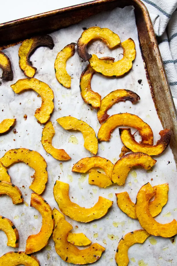 Roasted Delicata Squash Recipe - Perry's Plate