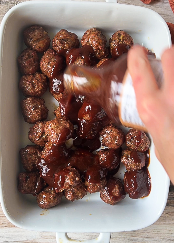 Smoked Meatballs Pellet Grill - Perry's Plate