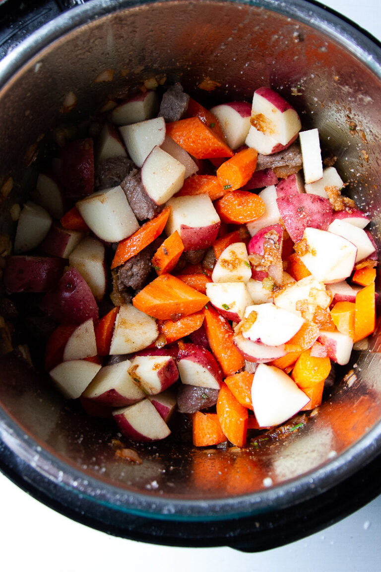 How to make Beef Stew in Instant Pot - Perry's Plate