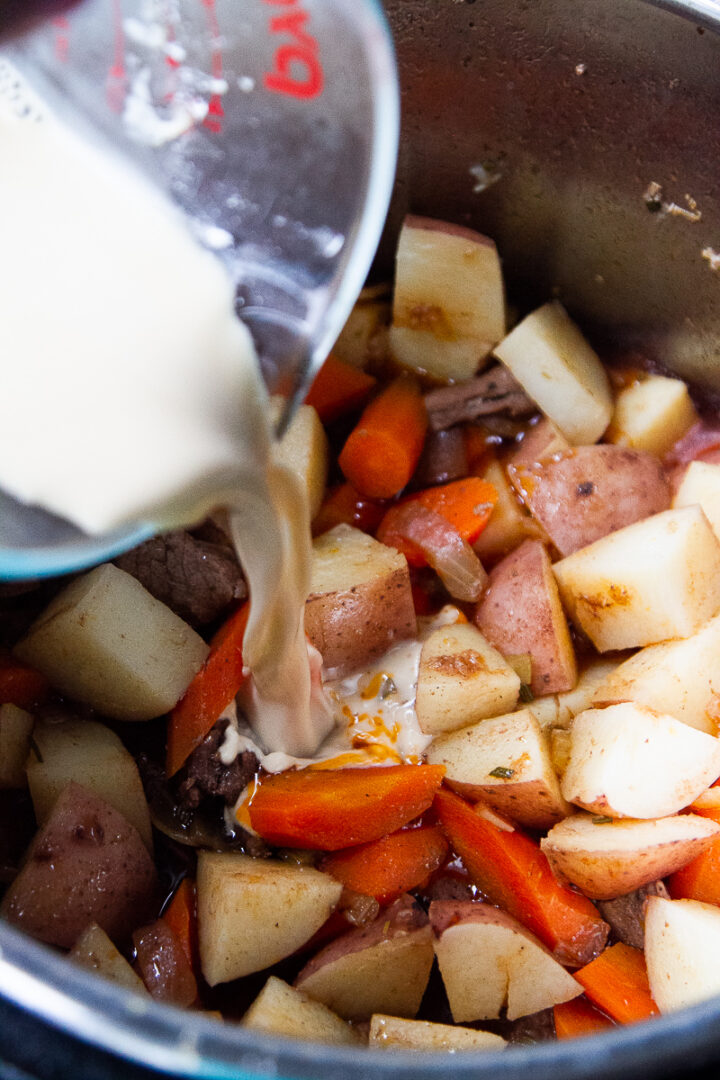 How to make Beef Stew in Instant Pot - Perry's Plate
