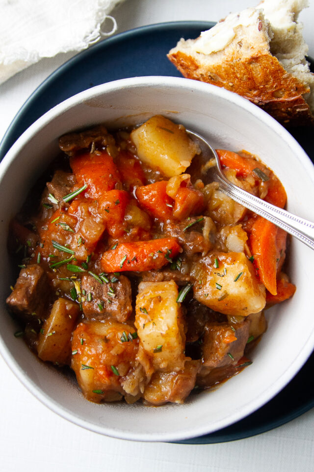 How to make Beef Stew in Instant Pot - Perry's Plate